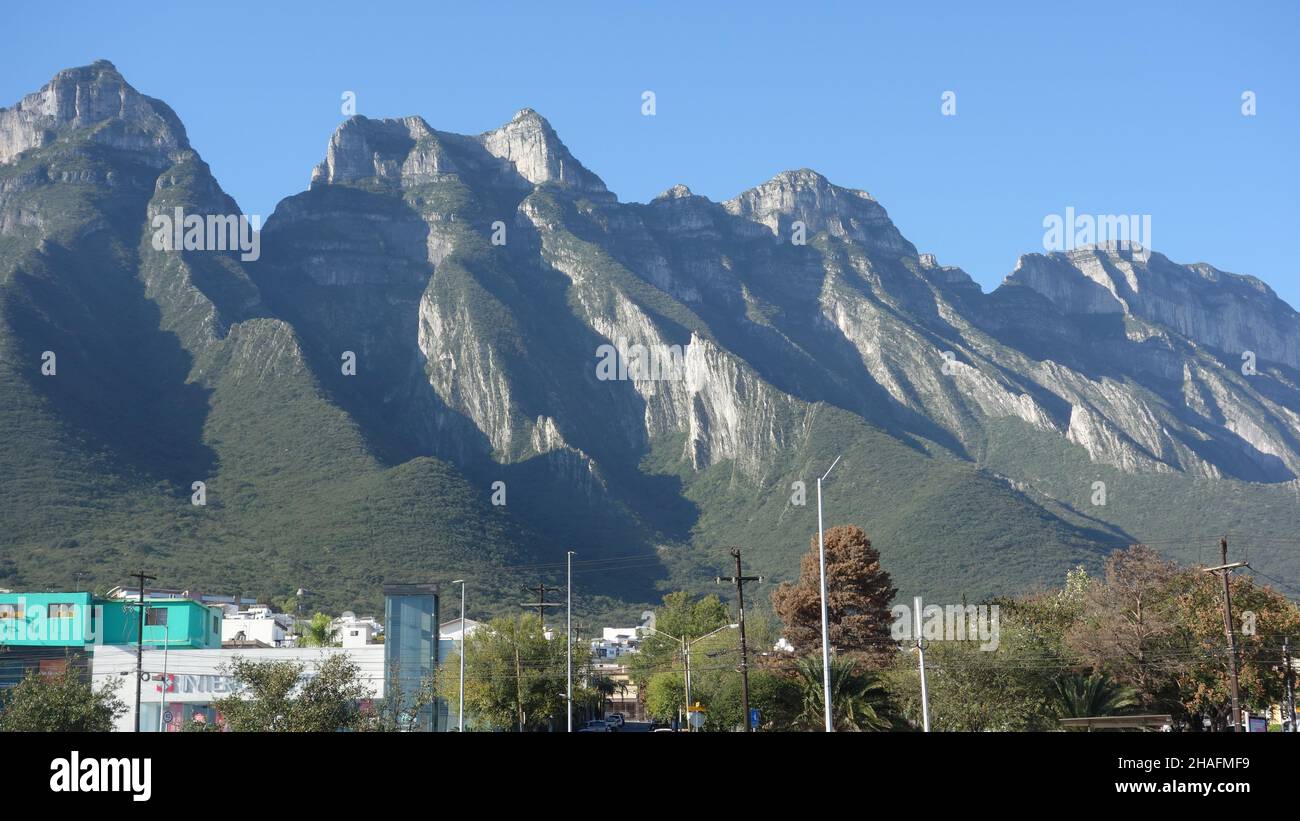The mountains from Mexico. The western backbone of America Stock Photo ...