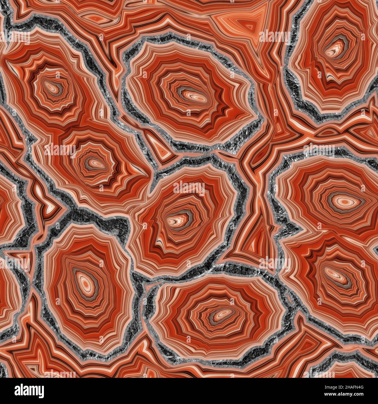 Seamless banded agate geode marble rock with gray stone edge surface ...