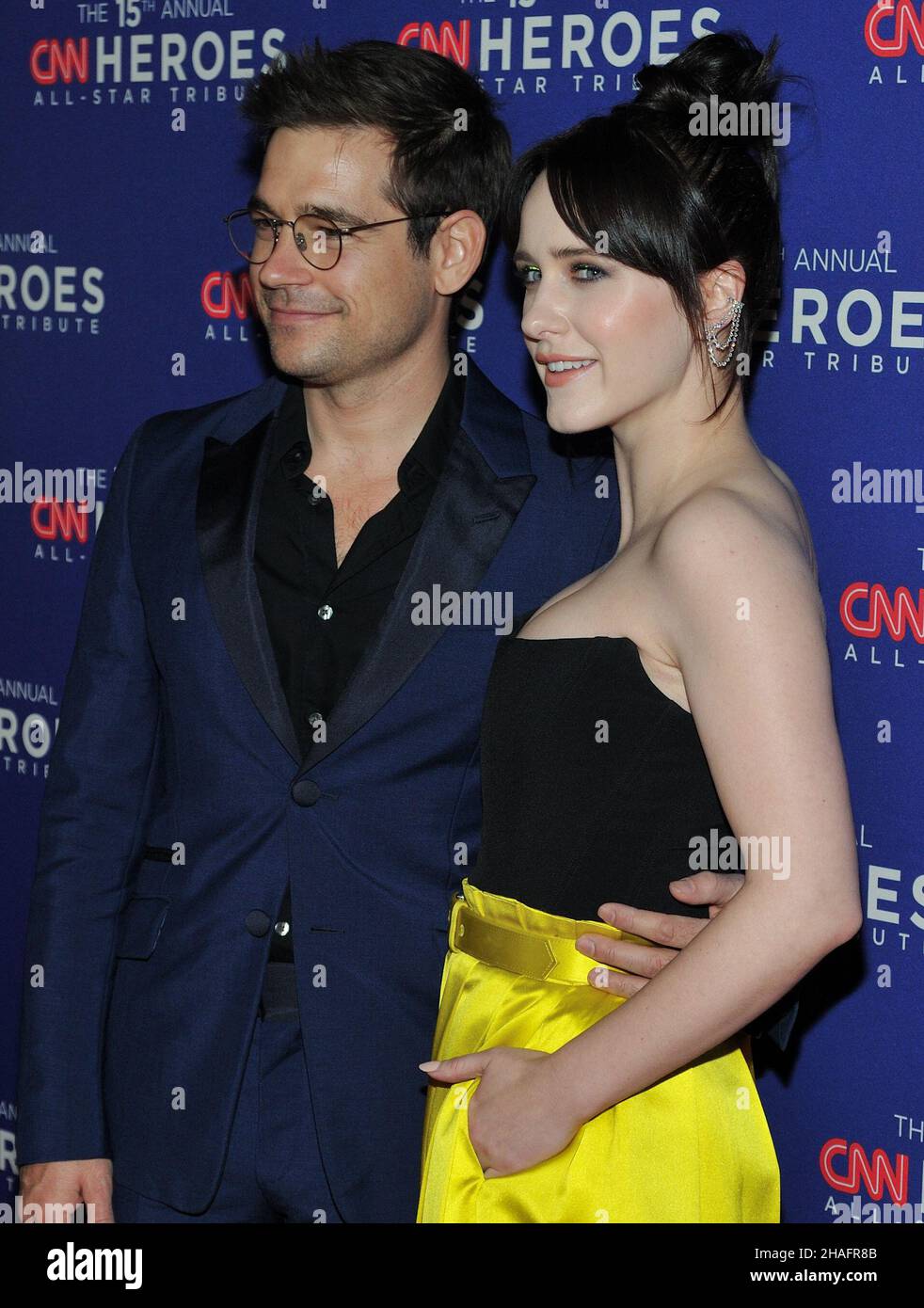 L-R: Jason Ralph and Rachel Brosnahan attend the 15th annual CNN Heroes ...