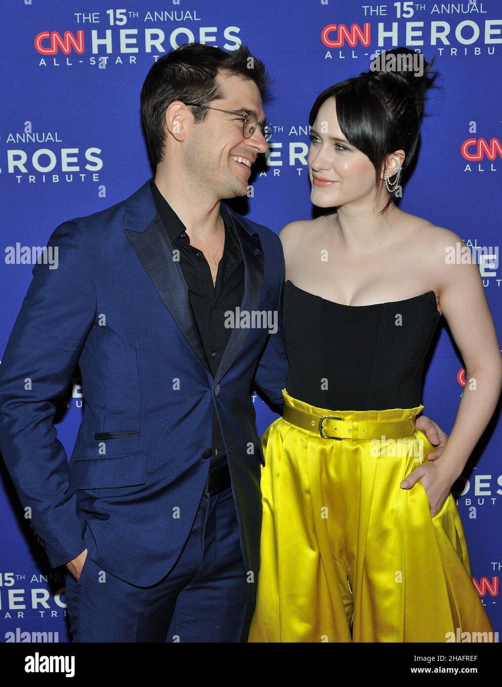 L-R: Jason Ralph and Rachel Brosnahan attend the 15th annual CNN Heroes ...