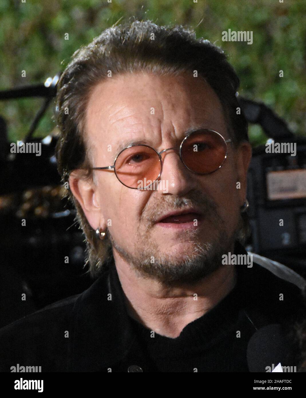 Los Angeles, California, USA 12th December 2021 Musician Bono attends ...