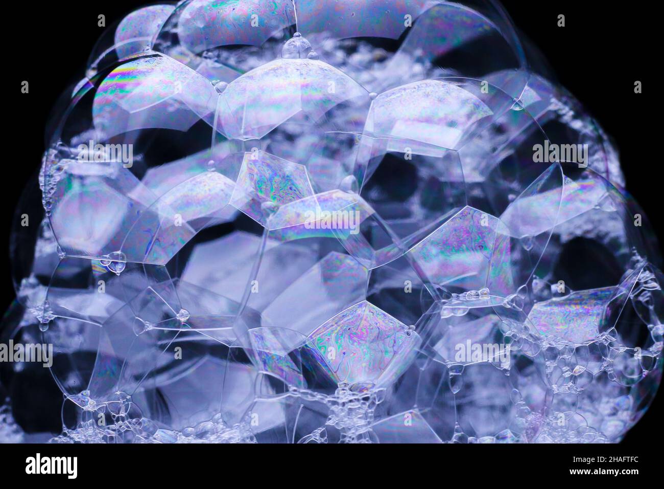 Abstract background white soapy foam texture. Shampoo foam with bubbles ...