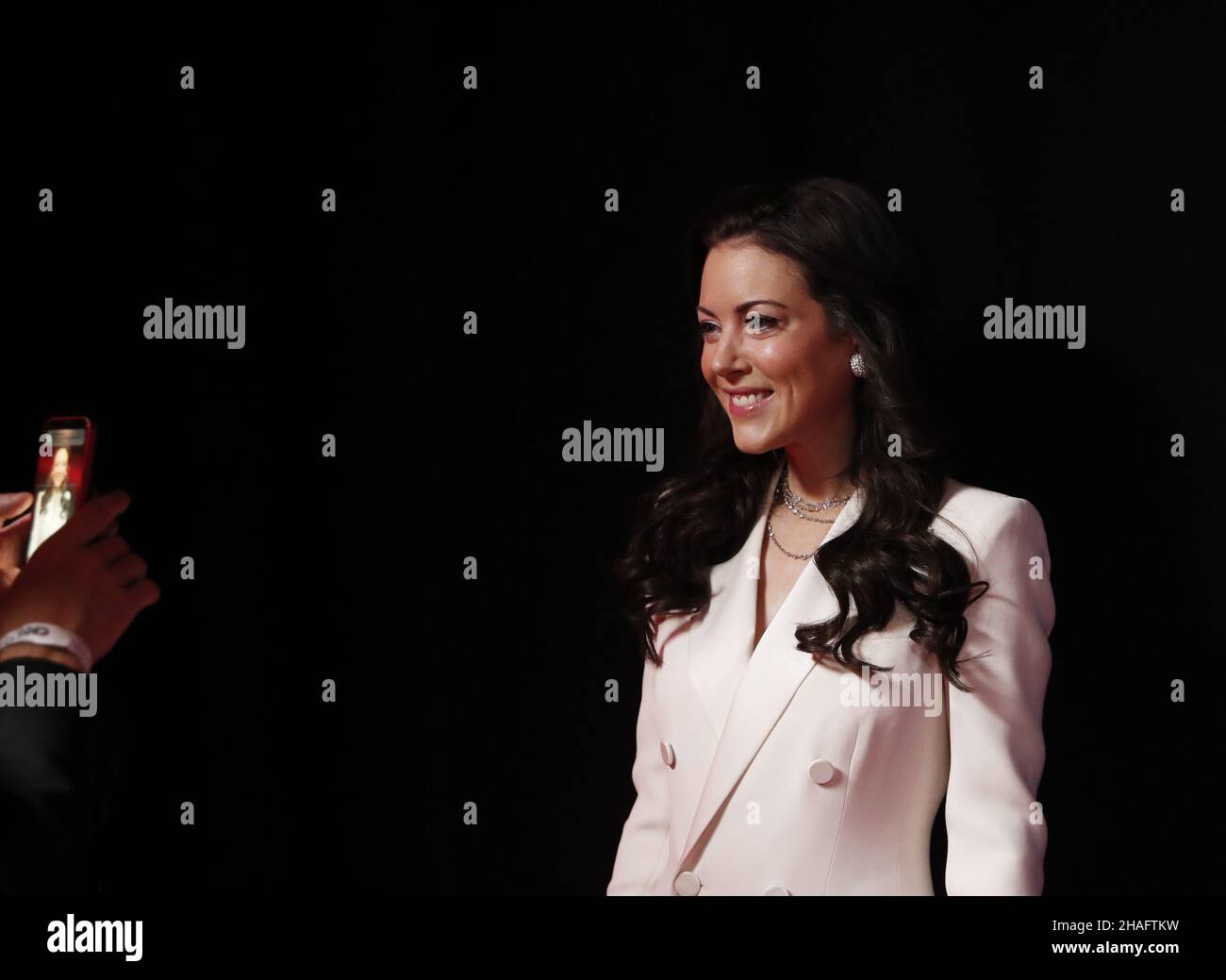 New York, United States. 12th Dec, 2021. Julia Chatterley arrives on ...