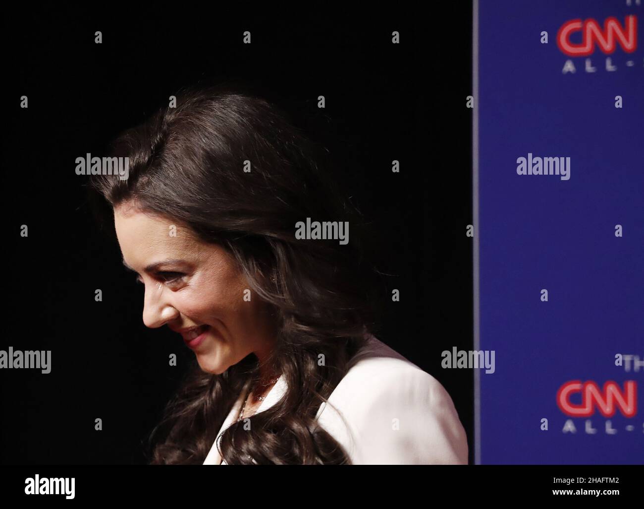 New York, United States. 12th Dec, 2021. Julia Chatterley arrives on ...