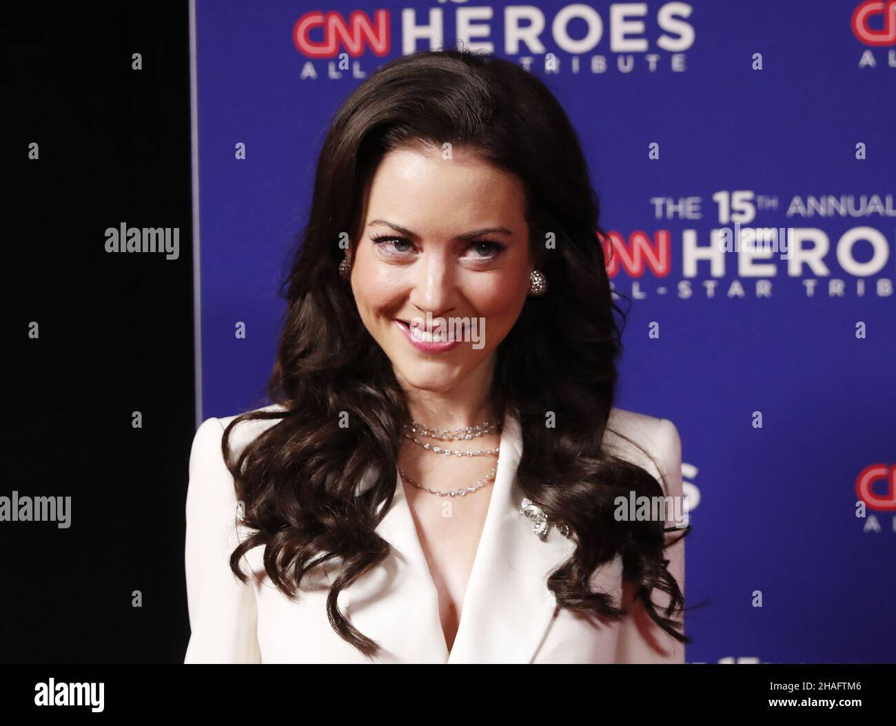 New York, United States. 12th Dec, 2021. Julia Chatterley arrives on ...