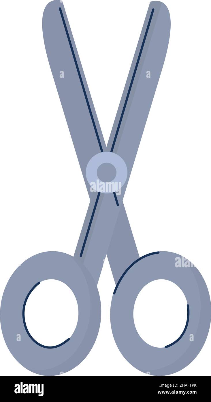 gray metal scissors Stock Vector Image & Art - Alamy