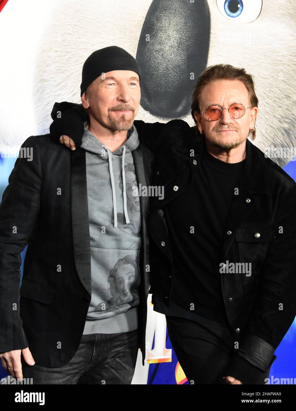 Los Angeles, California, USA 12th December 2021 Musicians The Edge and ...