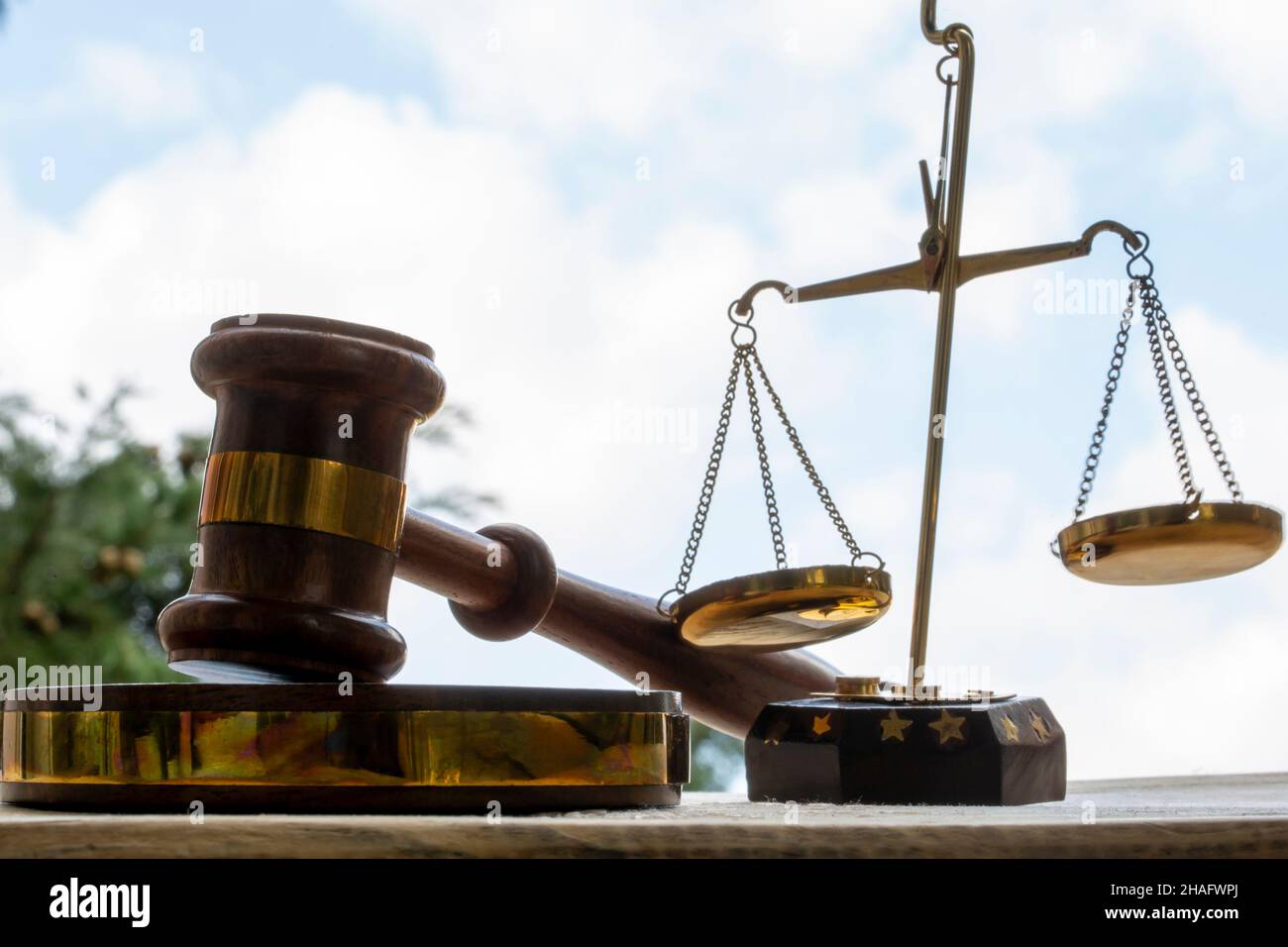 Symbol of justice and law, crime and punishment Stock Photo - Alamy