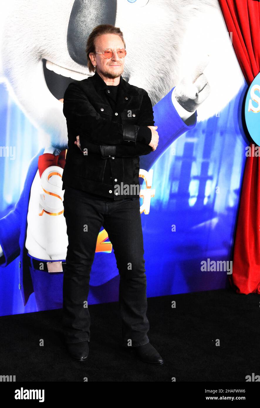 Los Angeles, California, USA 12th December 2021 Musician Bono attends ...