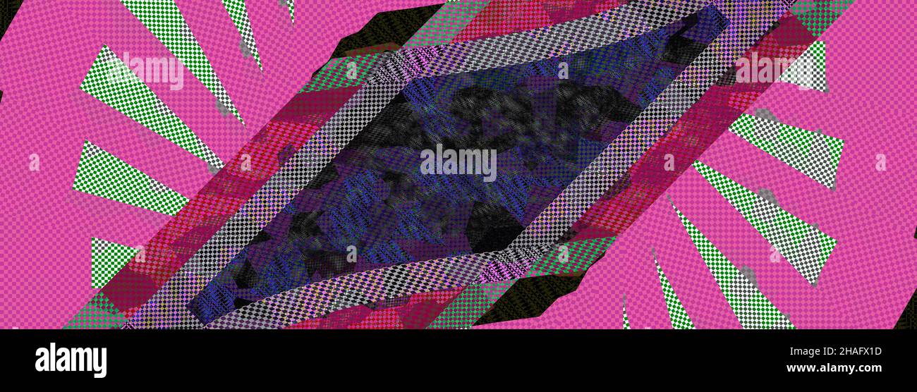 An abstract retro neon diamond shape background image Stock Photo - Alamy