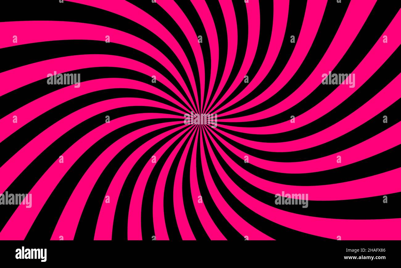 Pink black rays background in retro style. Vector Stock Vector Image ...
