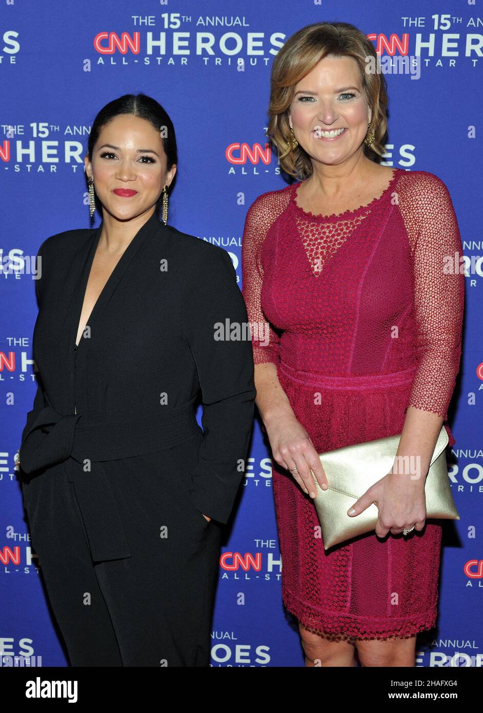 New York, USA. 12th Dec, 2021. L-R: Laura Jarrett and Christine Romans ...