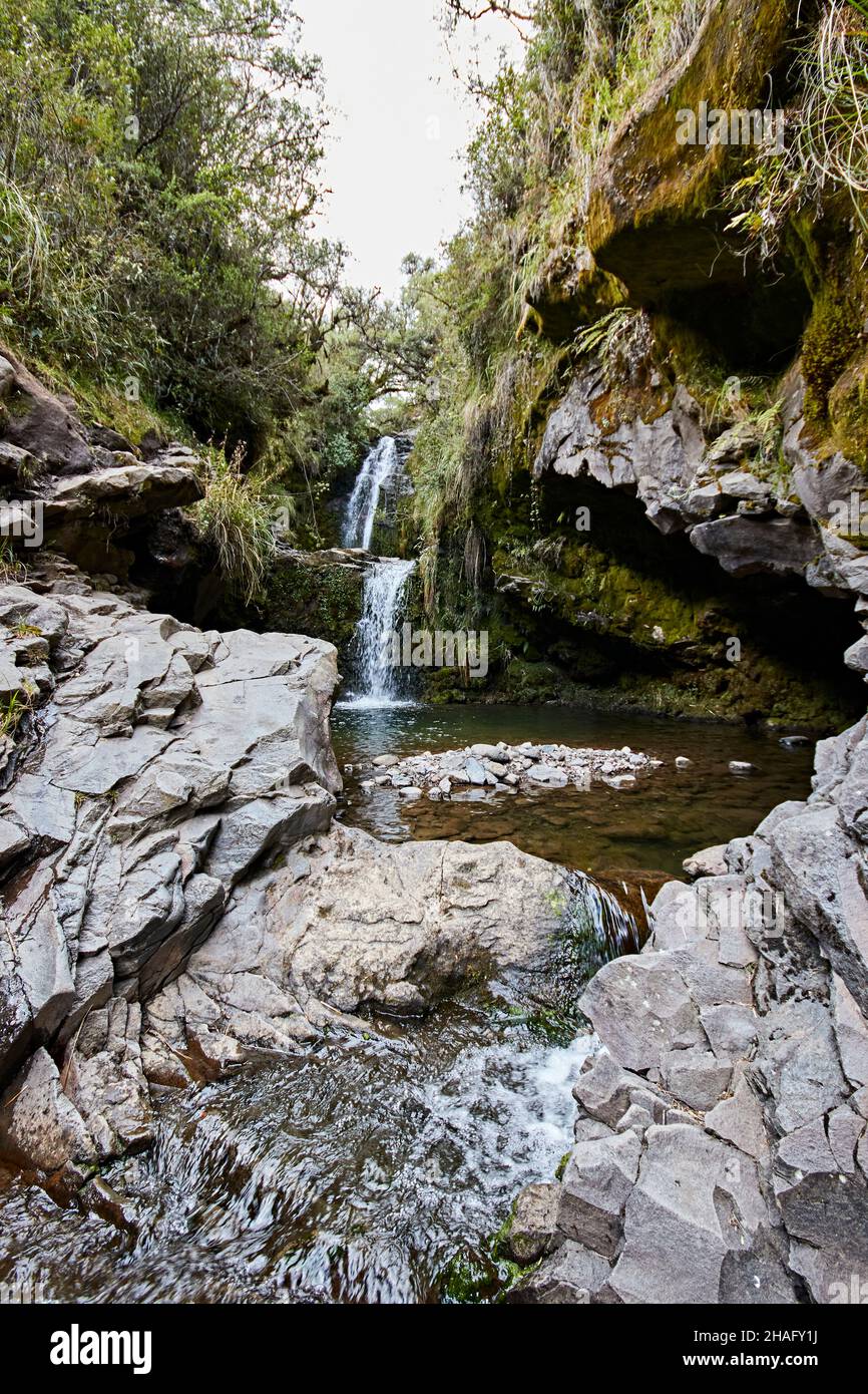 river landscape with waterfalls in cold weather Stock Photo - Alamy