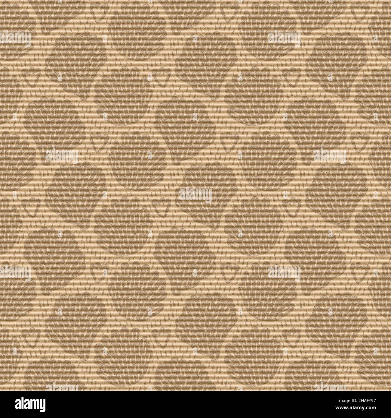 Ecru recycled corrugated pulp card paper texture. Ribbed plain neutral ...