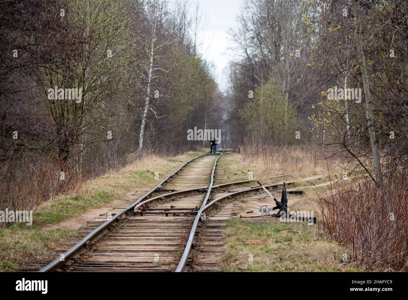 Turnout on the railway hi-res stock photography and images - Alamy