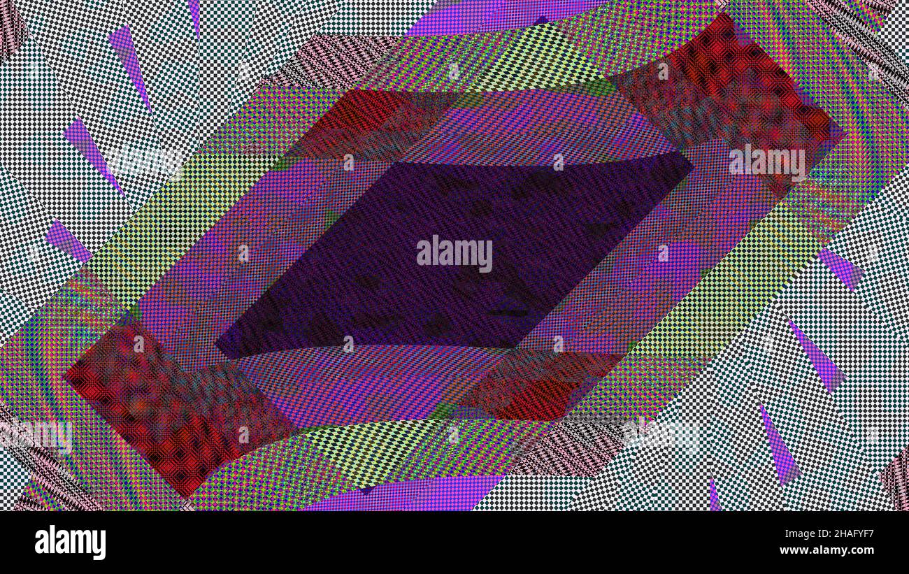 An abstract retro neon diamond shape background image Stock Photo - Alamy