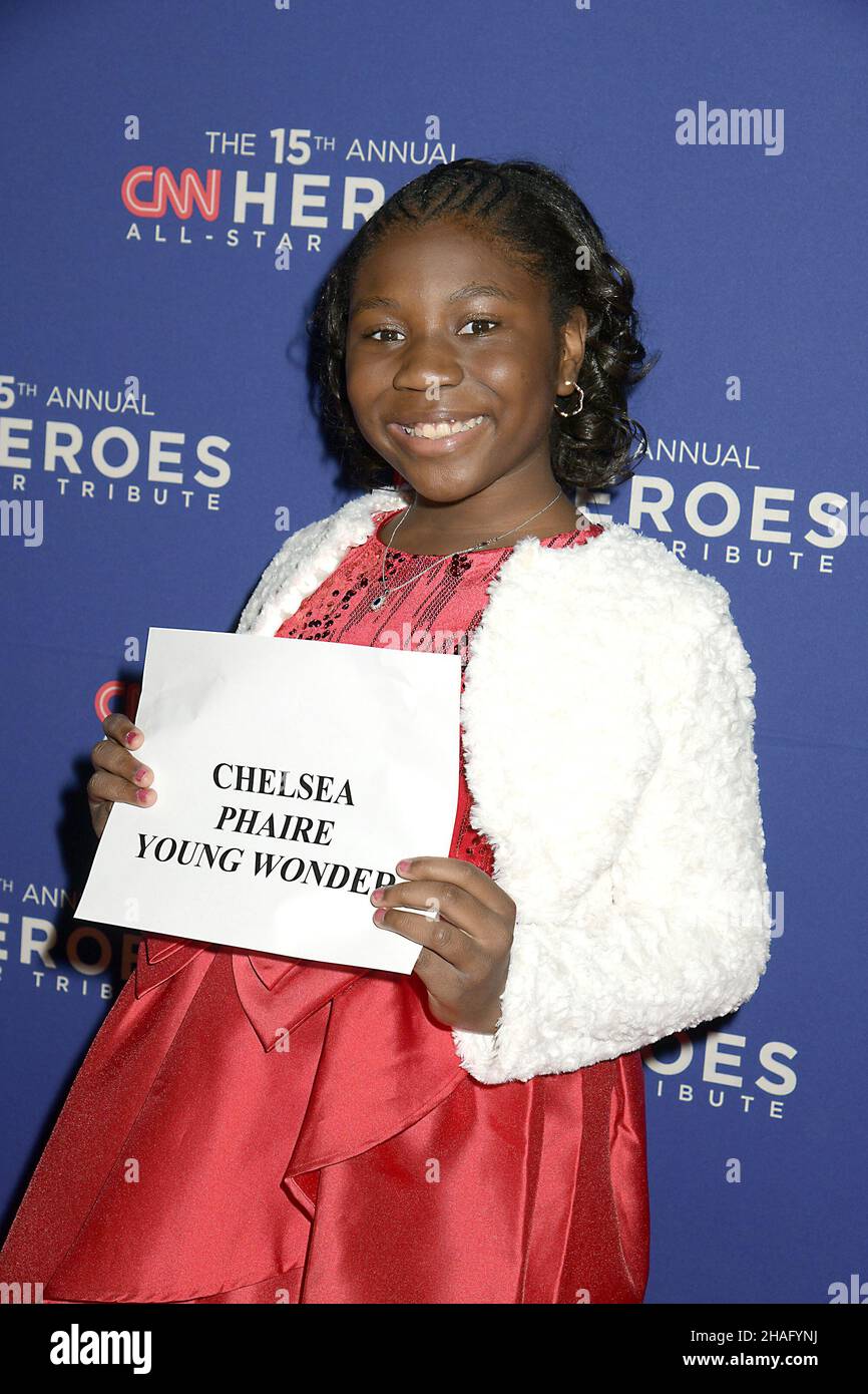Young Wonder Chelsea Phaire attends the 15th Annual CNN Heroes All-Star ...