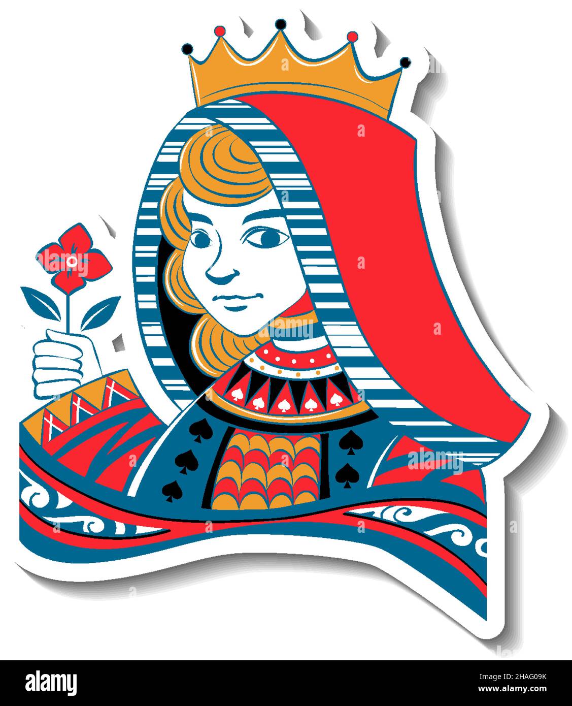 Queen picture frame Stock Vector Images - Alamy