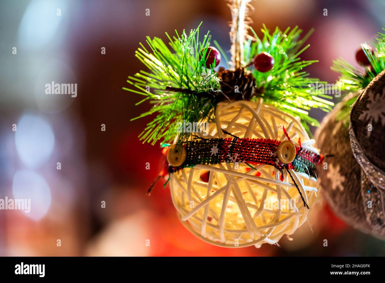Traditional winter decoration on Sibiu Christmas Market most famous in ...