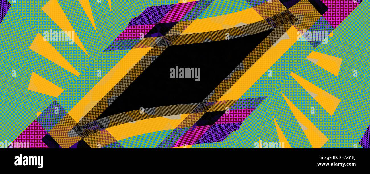 An abstract retro neon diamond shape background image Stock Photo - Alamy