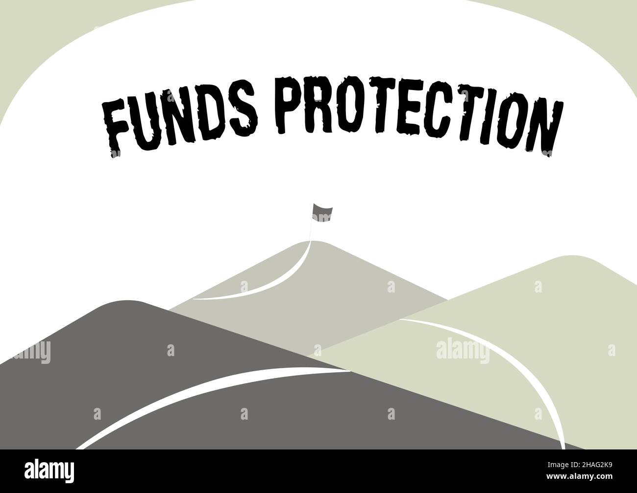 Hand writing sign Funds Protection. Business idea promises return ...