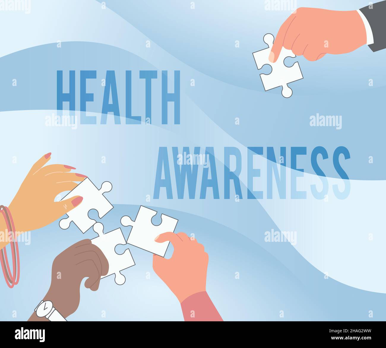 Text sign showing Health Awareness. Word for Promoting community issues ...