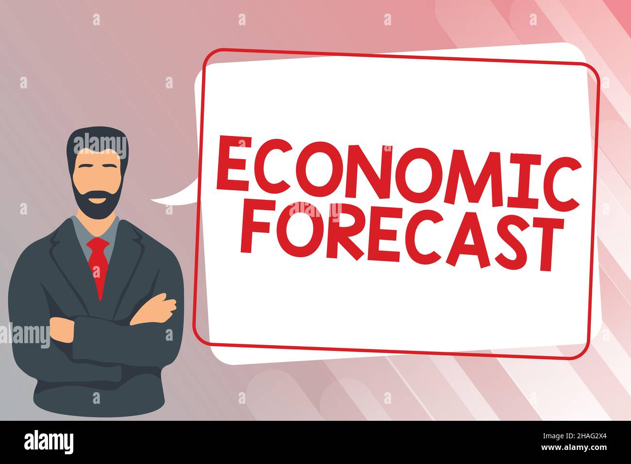 Text sign showing Economic Forecast. Concept meaning Process of making ...