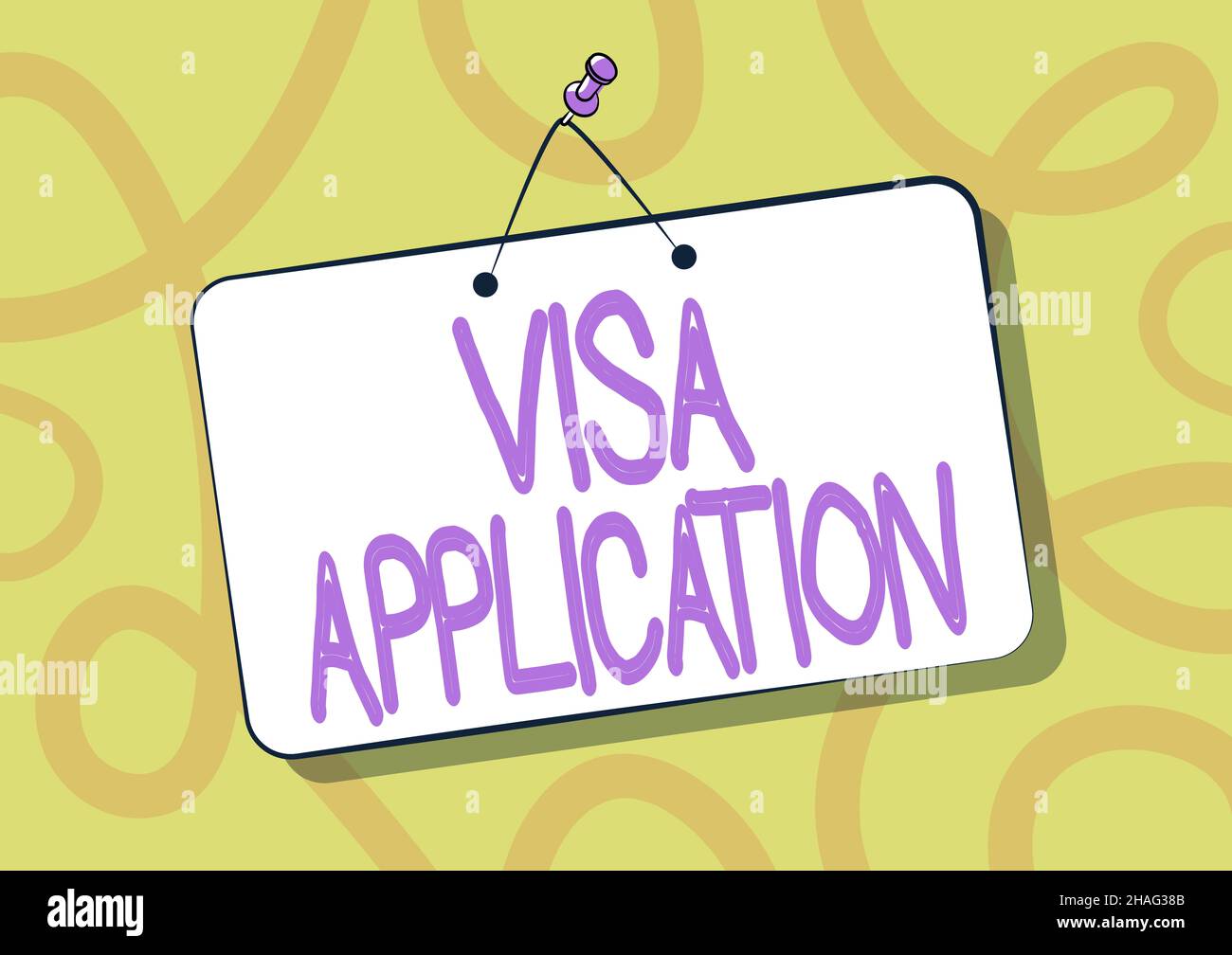 Writing displaying text Visa Application. Business overview Form to ask ...