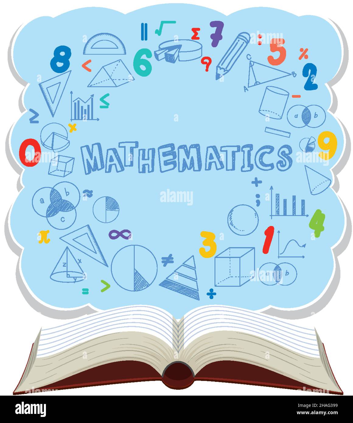 Doodle math formula with Mathematics font illustration Stock Vector ...