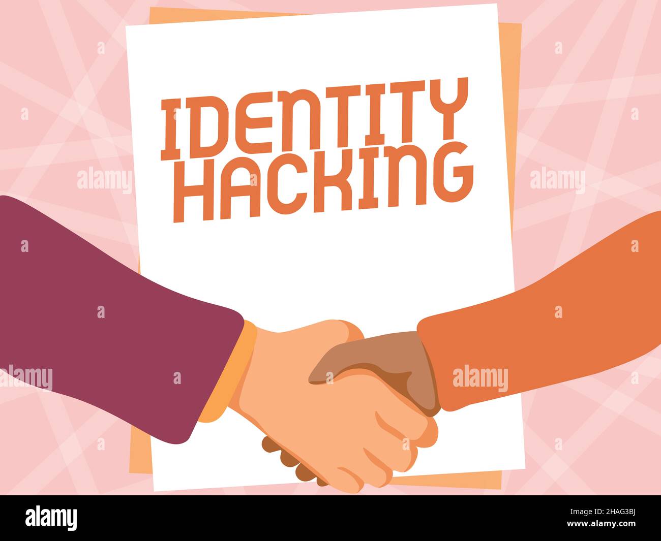 Conceptual display Identity Hacking. Business overview criminal that ...