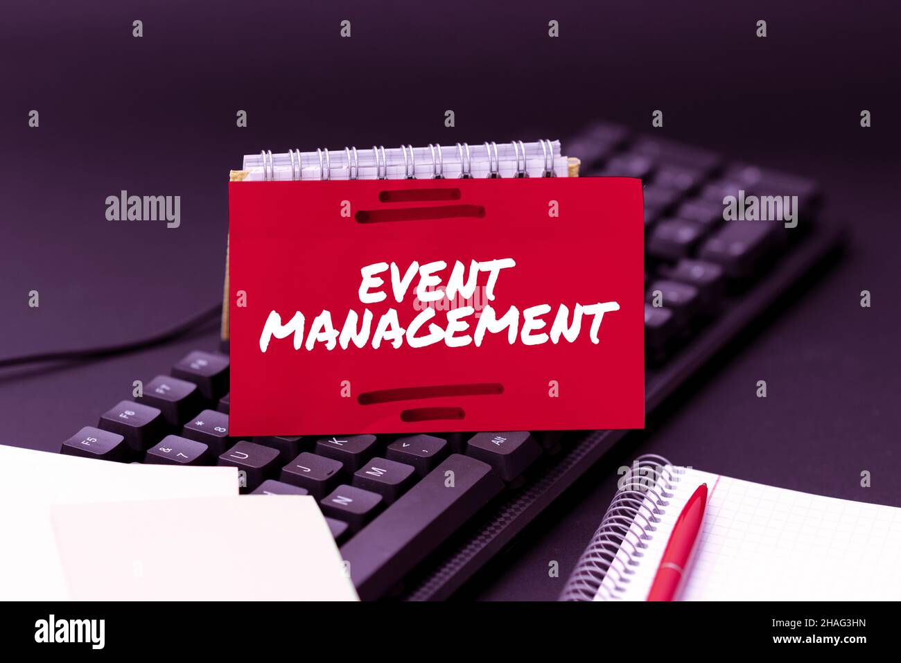 Text Sign Showing Event Management Conceptual Photo Creation And
