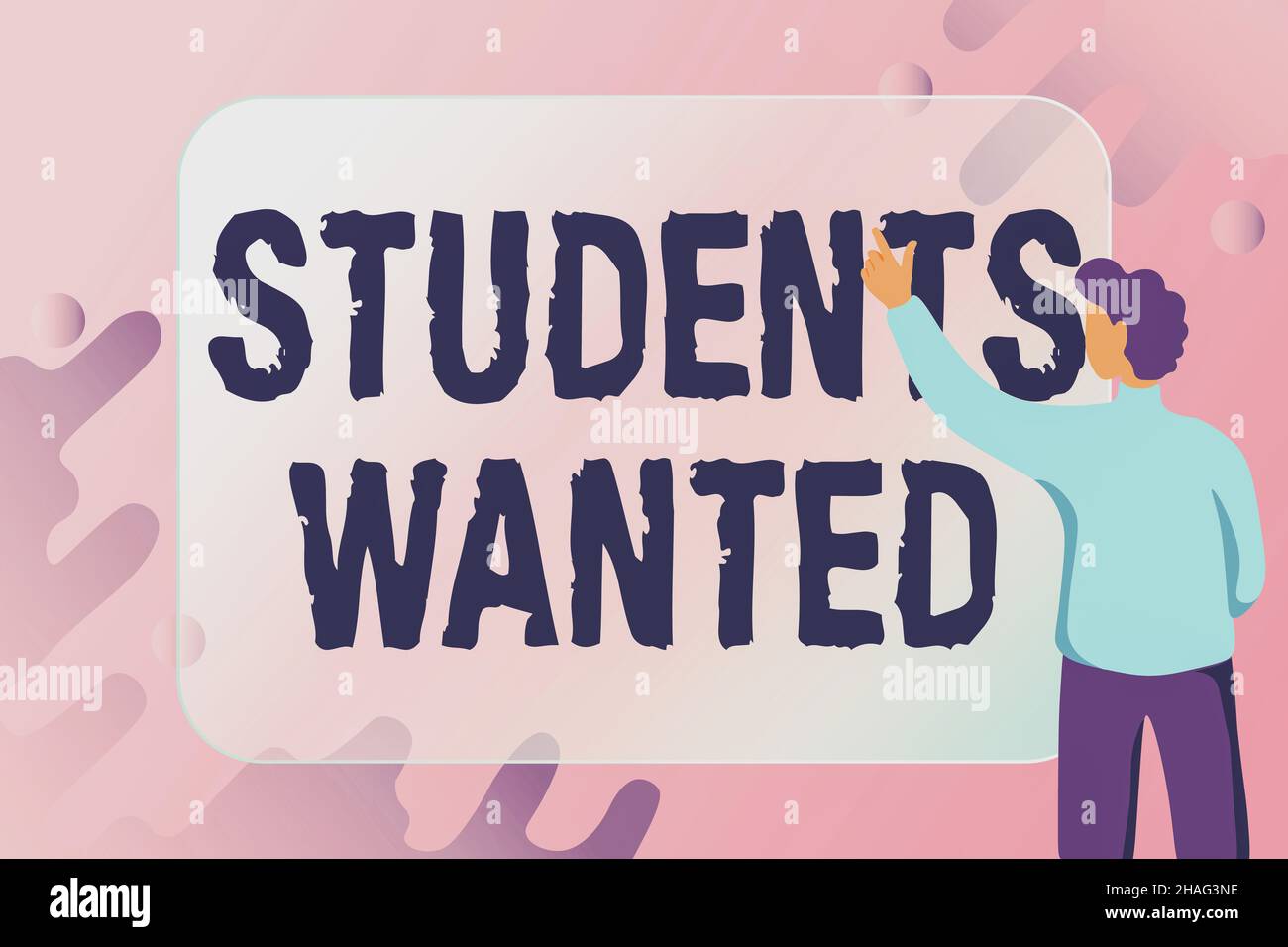 Conceptual display Students Wanted. Business concept list of things ...