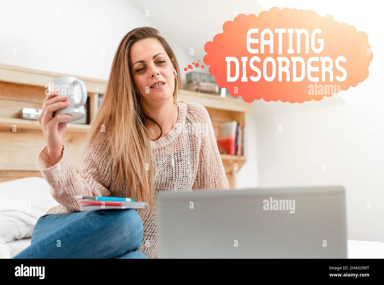 Conceptual display Eating Disorders. Word Written on any of a range of ...