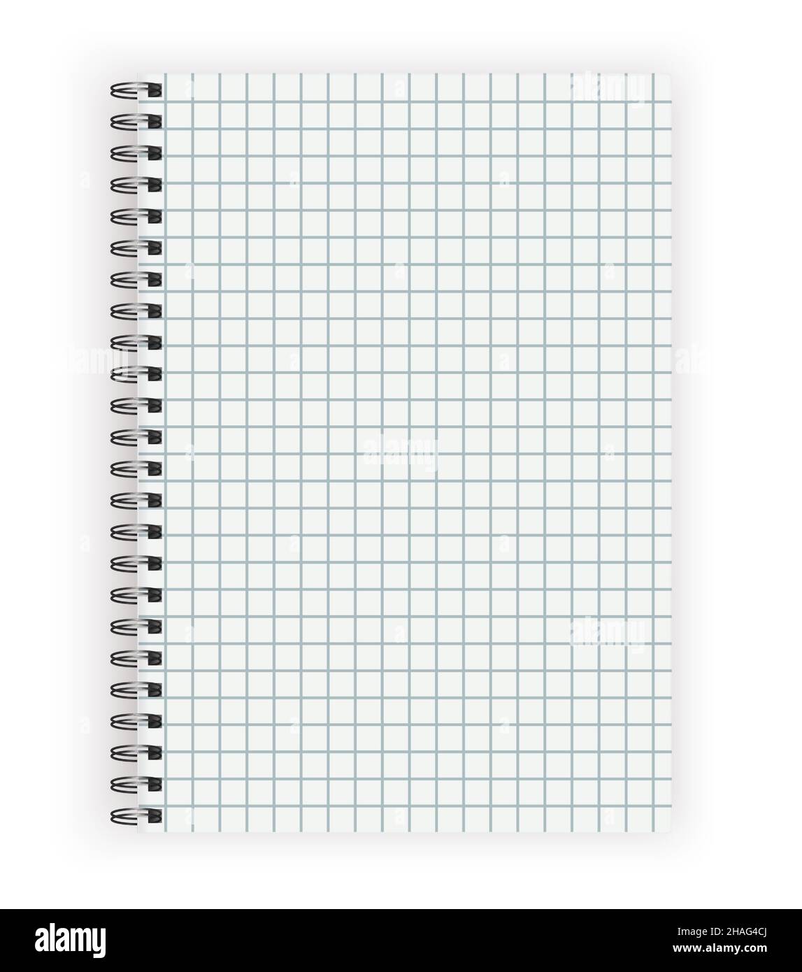 Blank realistic vector horizontal lined notebook Stock Vector Image ...