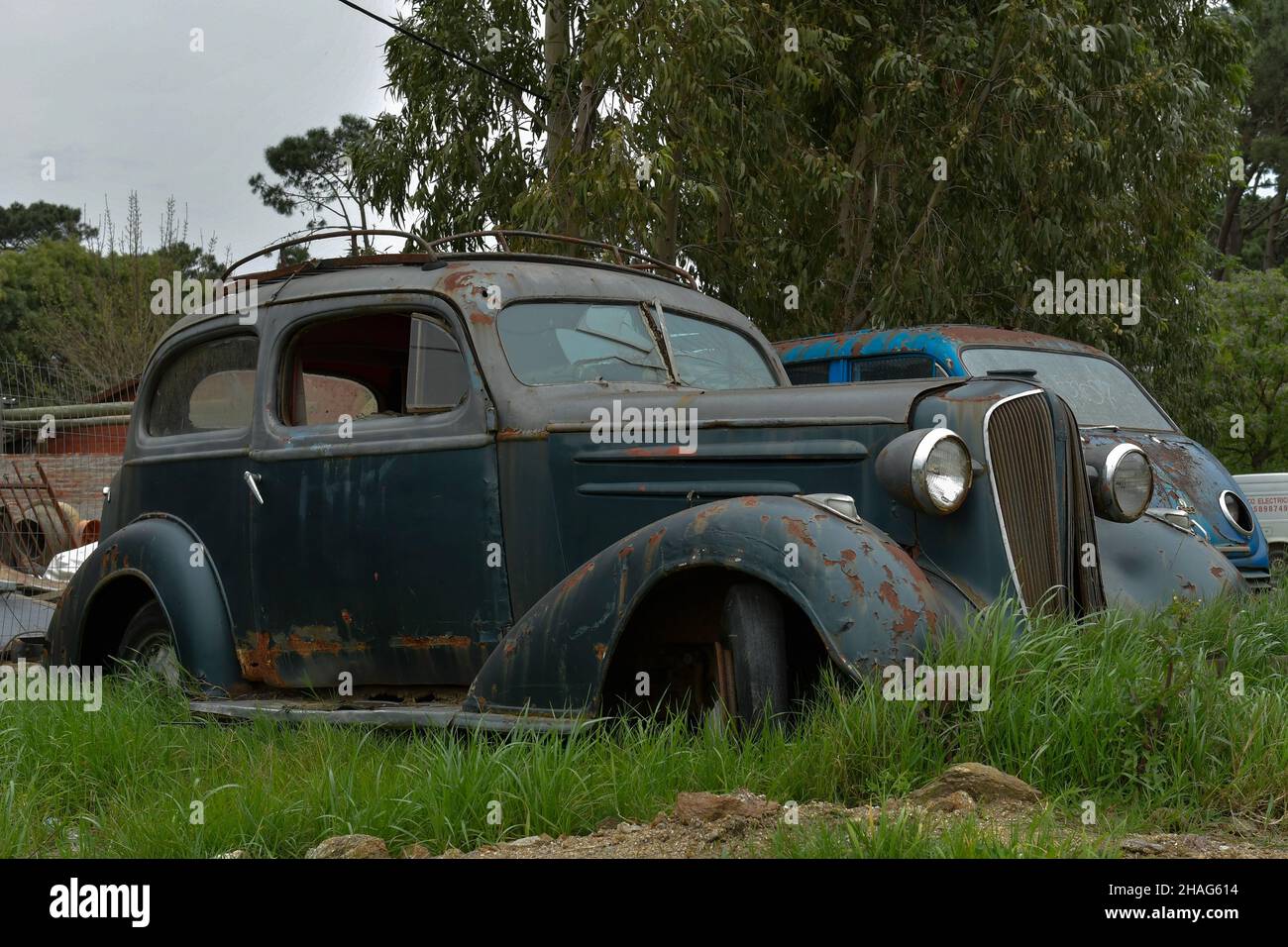 Abandoned and deteriorated old vehicles in Uruguay Stock Photo - Alamy