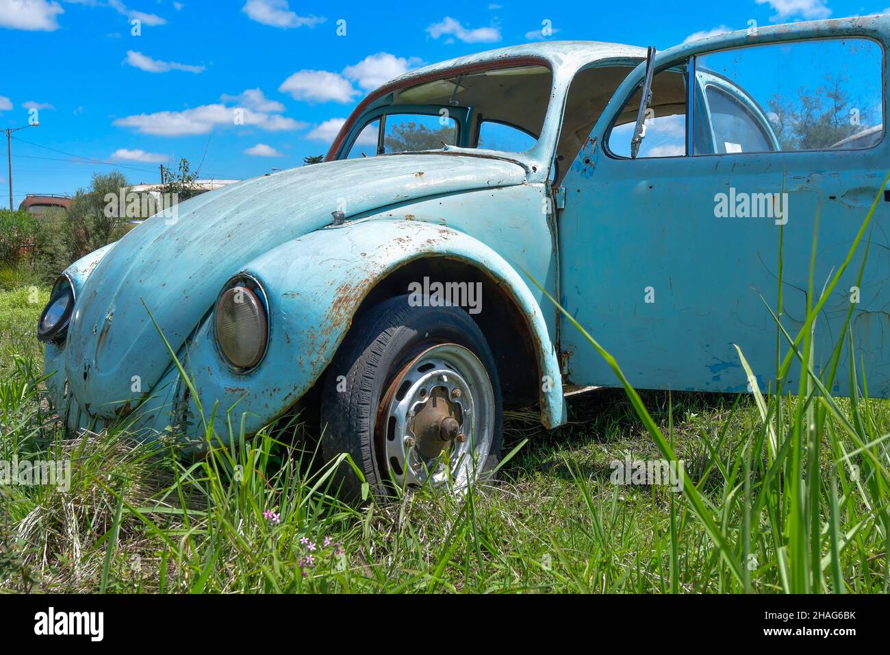 Abandoned and deteriorated old vehicles in Uruguay Stock Photo - Alamy