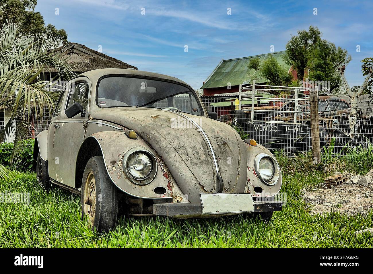 Abandoned and deteriorated old vehicles in Uruguay Stock Photo - Alamy