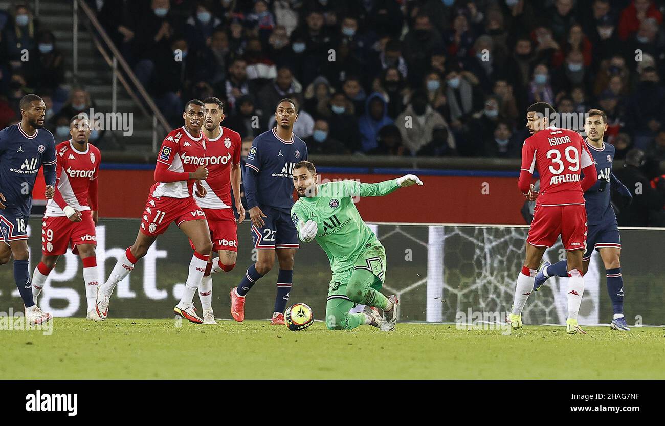 Gianluigi DONNARUMMA (GK) of PSG in action during the Ligue 1 Uber Eats ...