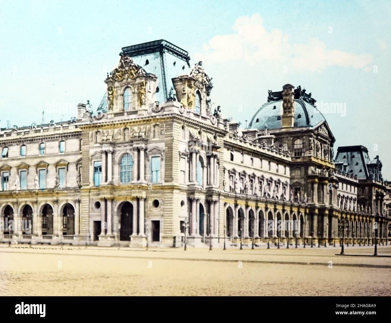 The Louvre Museum, Paris, France, Victorian period Stock Photo - Alamy