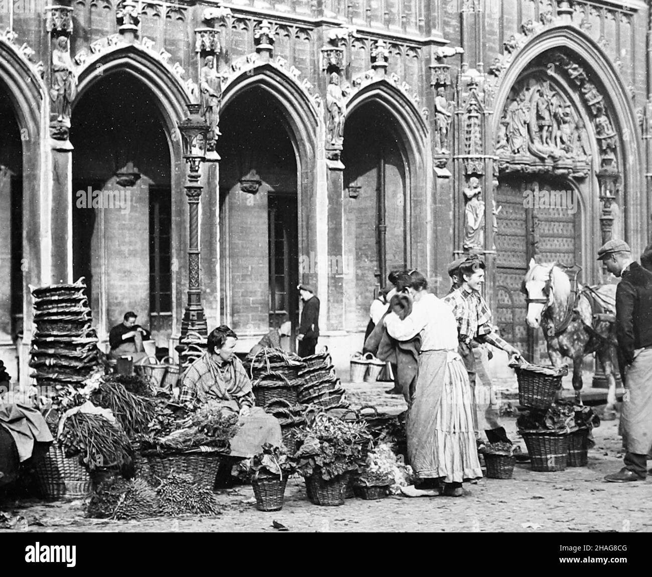 Victorian market hall Black and White Stock Photos & Images - Alamy