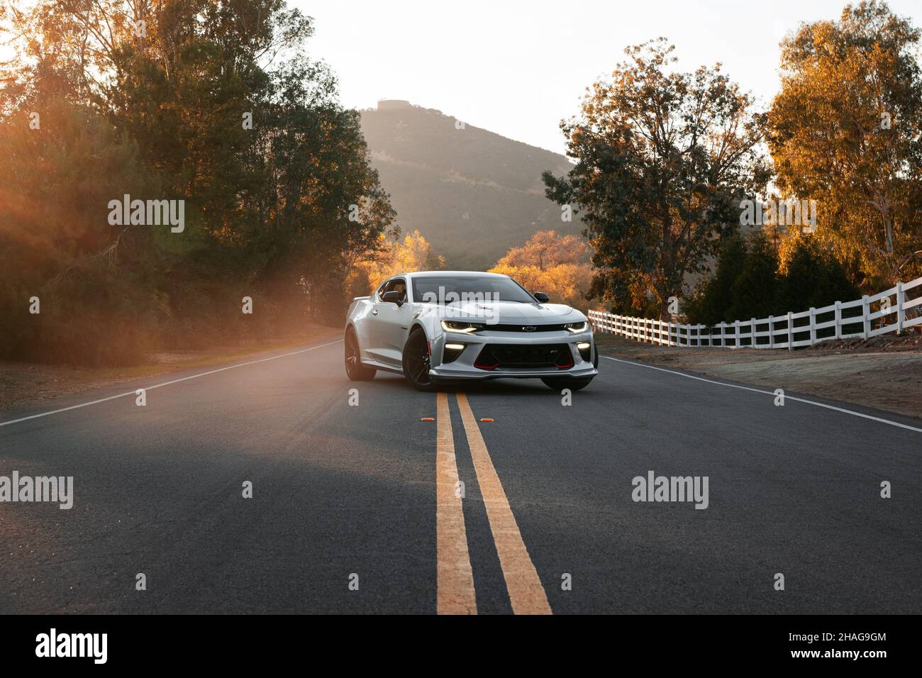 2018 Chevy Camaro SS Redline Edition shot close to sunset near and ...