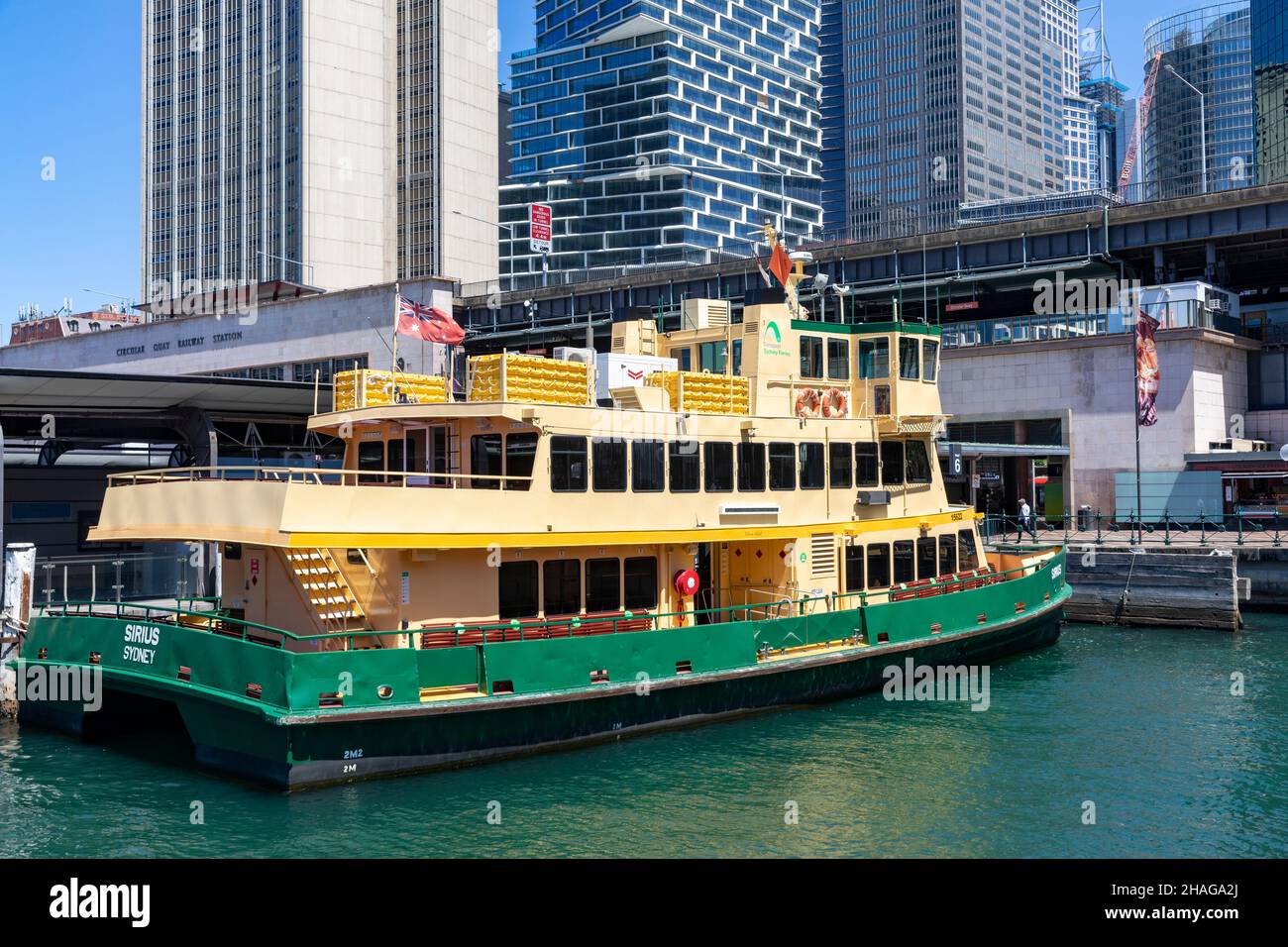 Sydney ferry MV Sirius is a first fleet class Sydney ferry, here ...