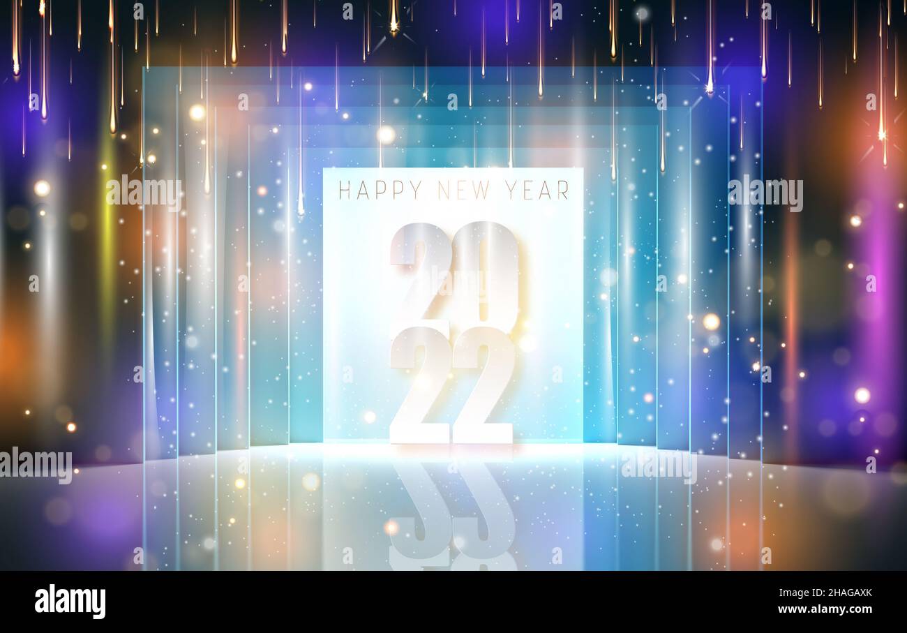 New Year and Christmas background, poster, card, invitation, flyer or ...