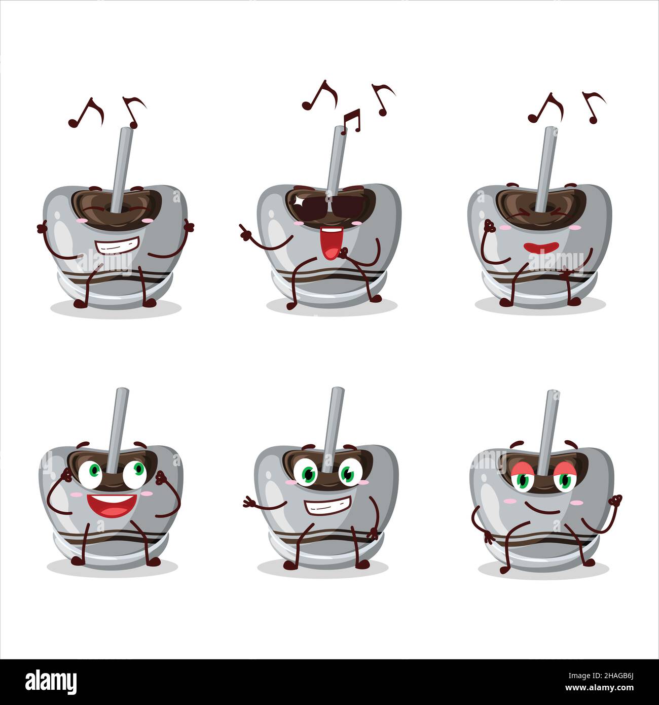 An image of white sugar candy dancer cartoon character enjoying the ...