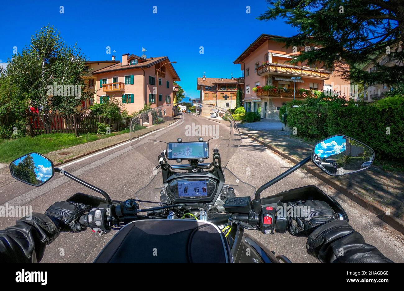 Motorcycle point of view hi-res stock photography and images - Alamy