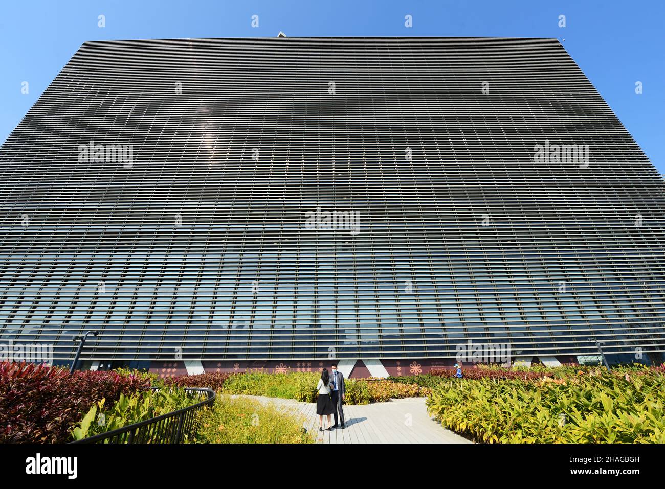 M+ Museum in West Kowloon Cultural District, Hong Kong. The museum ...