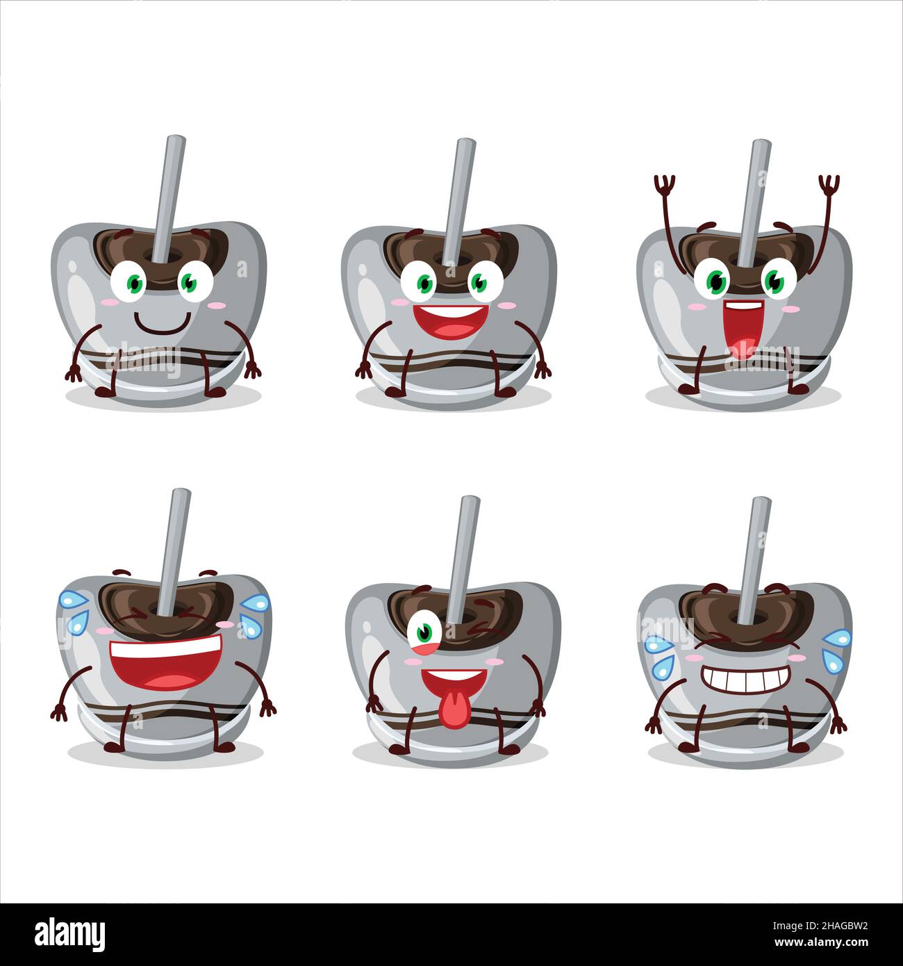 Cartoon character of white sugar candy with smile expression. Vector ...