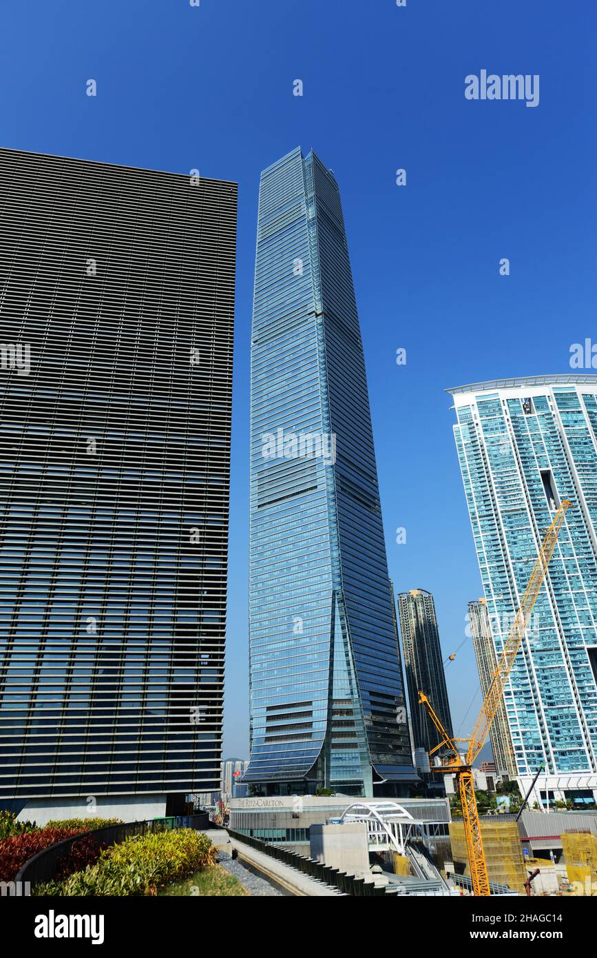The iconic ICC tower in West Kowloon, Hong Kong Stock Photo - Alamy