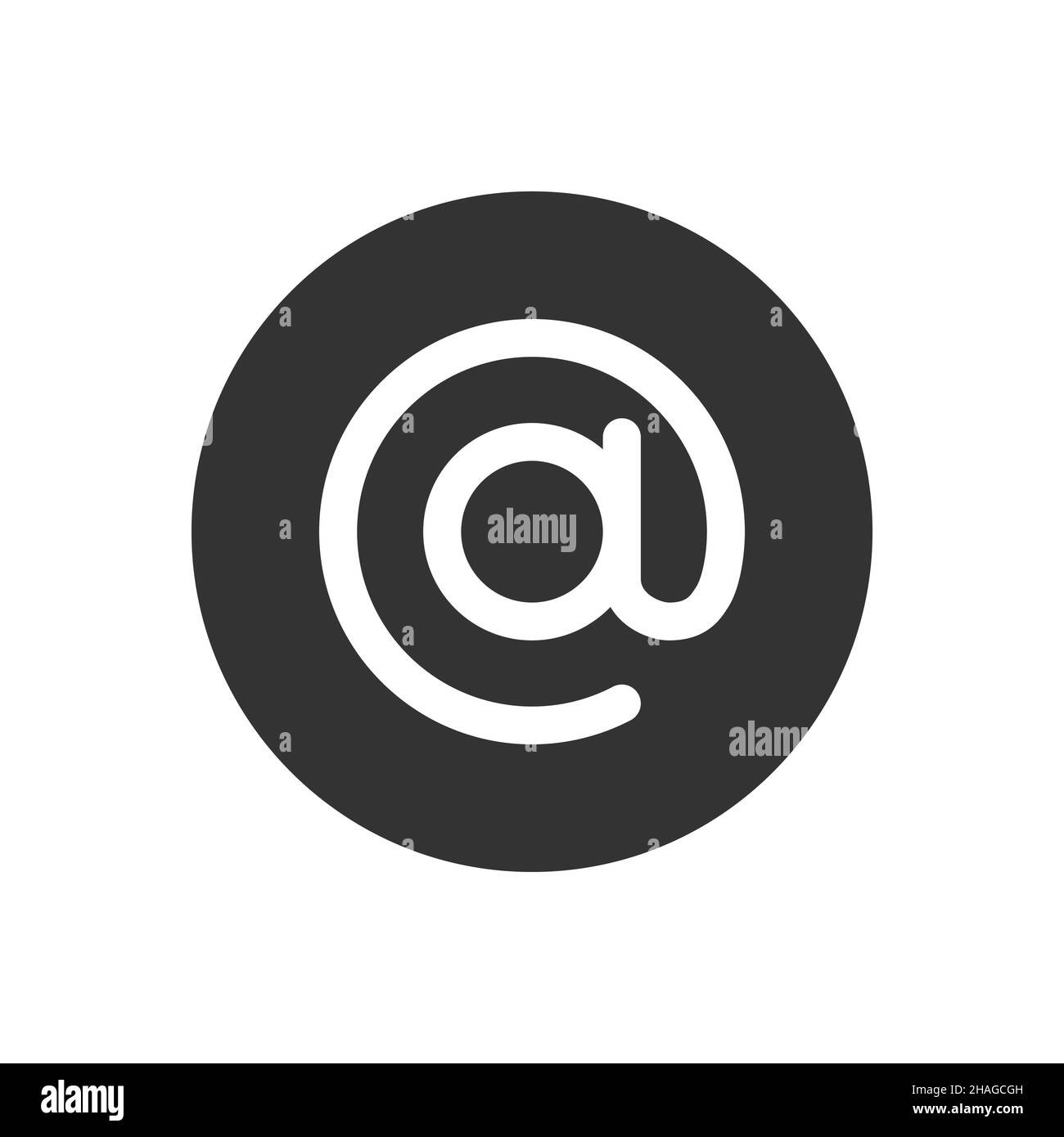 Arroba Button Sign Stock Vector Image & Art - Alamy