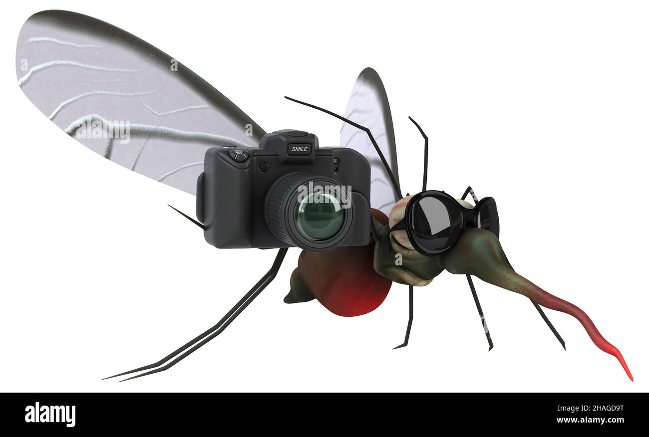 Mosquito - 3D Illustration Stock Photo - Alamy
